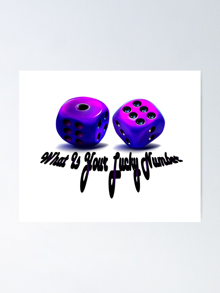"What is Your Lucky Number" Poster for Sale by ZozMarket | Redbubble