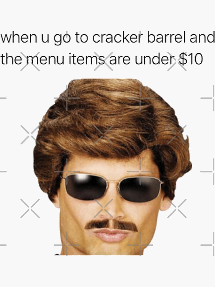 "Cracker barrel lovers meme" Sticker by Babydollcxc | Redbubble