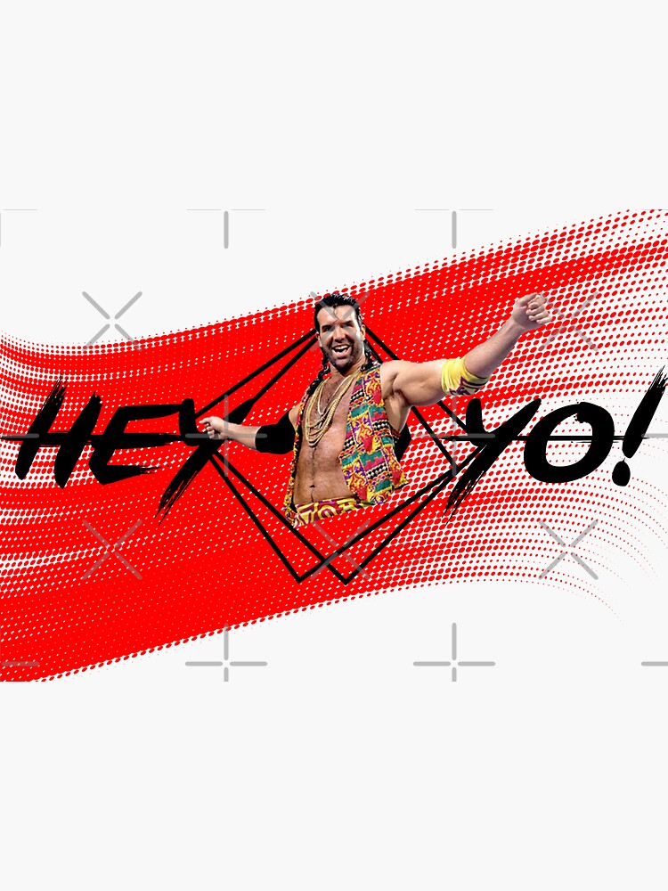 "Razor Ramon HEY YO!" Sticker by Amine7V7 | Redbubble