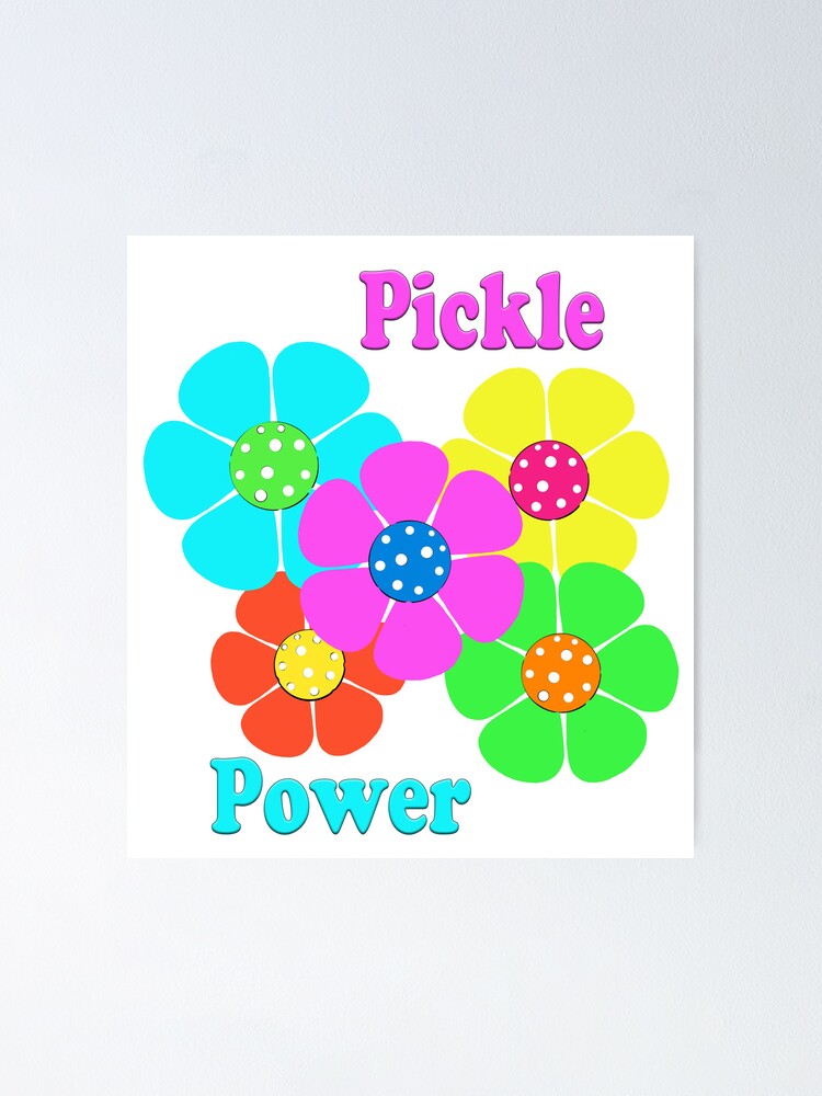 "Pickle Power pickleball" Poster for Sale by Belknap | Redbubble
