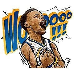 "Steph Curry Artwork Cartoon" by GGStore | Redbubble