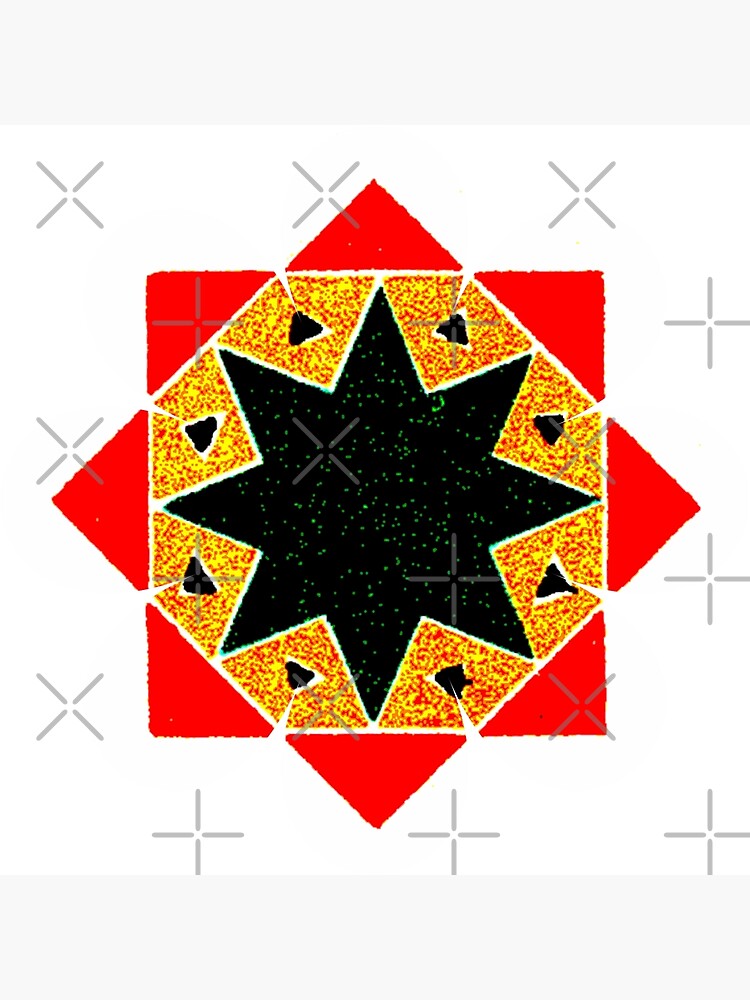 Poster « Motifs d'octogone étoile verte », par RyanCaudell | Redbubble