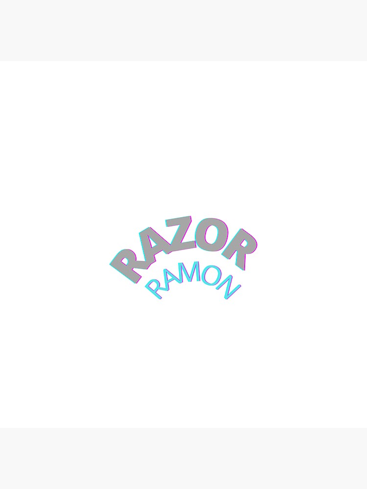 "RAZOR RAMON" Sticker by shopppasmae | Redbubble