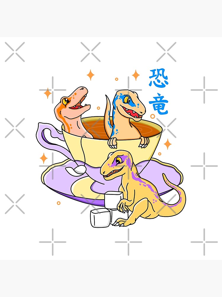 "Happy Raptor" Art Print for Sale by Kimprut | Redbubble