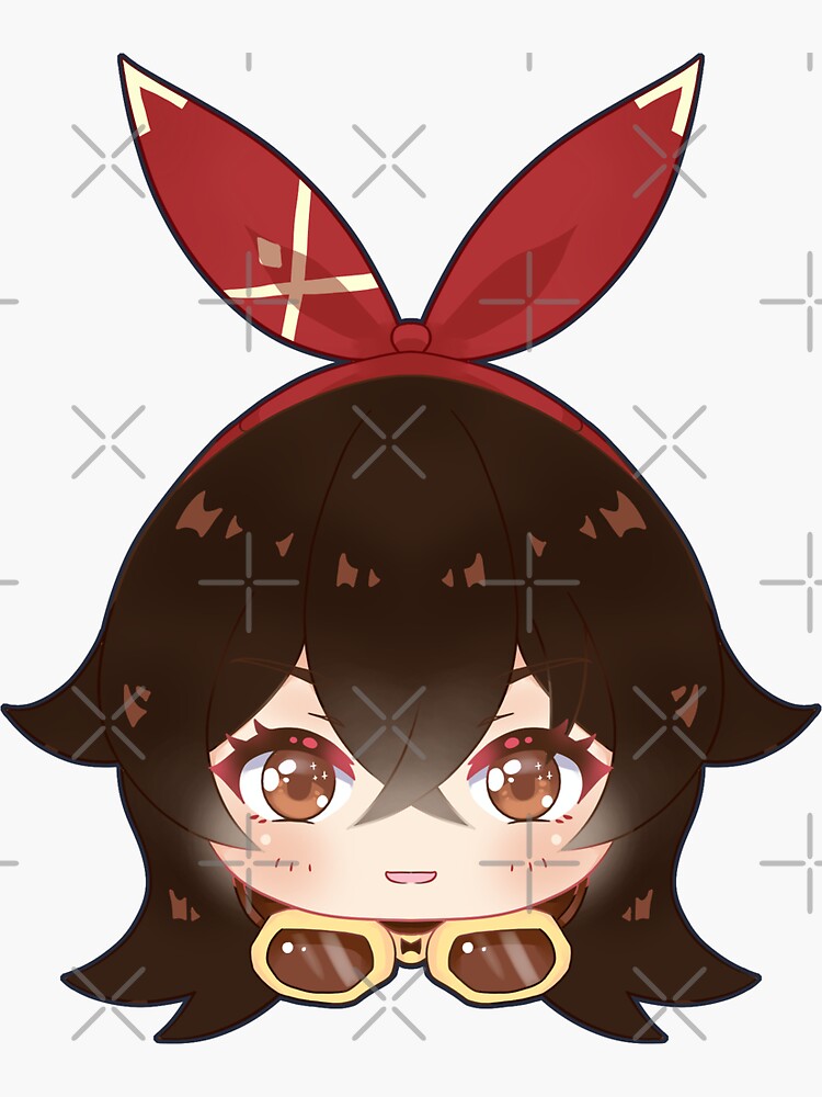 "Amber Chibi Head" Sticker by Dimstar-Design | Redbubble