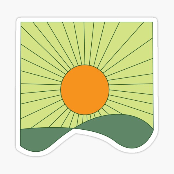 "SUN" Sticker for Sale by ekrukru | Redbubble