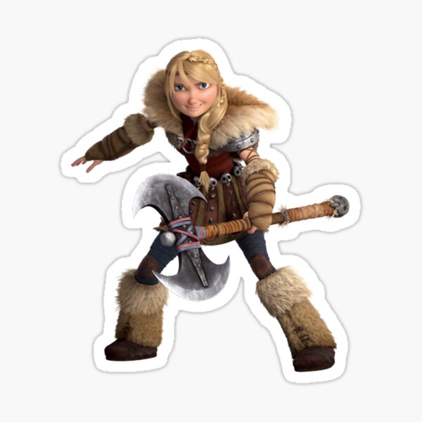 "Astrid warrior girl" Sticker by abdo-ftouhi | Redbubble