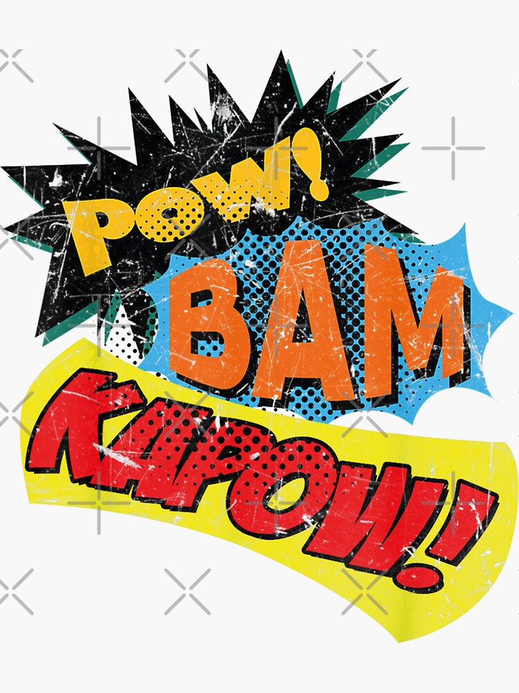 "Kapow! Pow Bam Kapow! Matching Gift Funny Kapow Comic Book Word Star ...