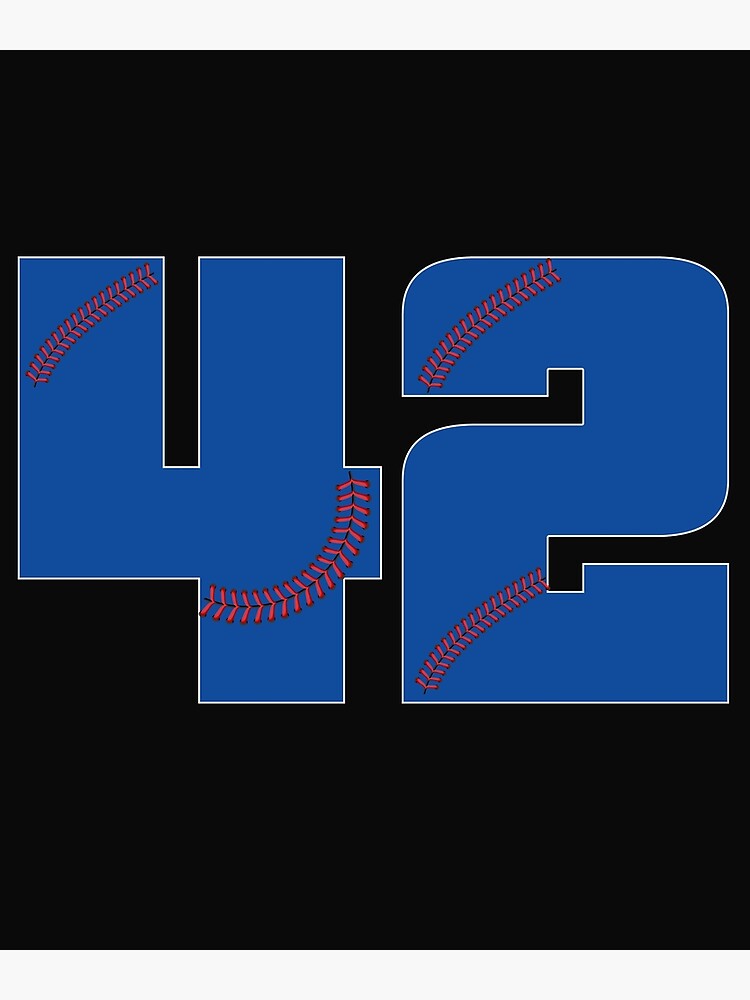 "Number #42 Forty Two Baseball Lucky Favorite Number" Poster by ...