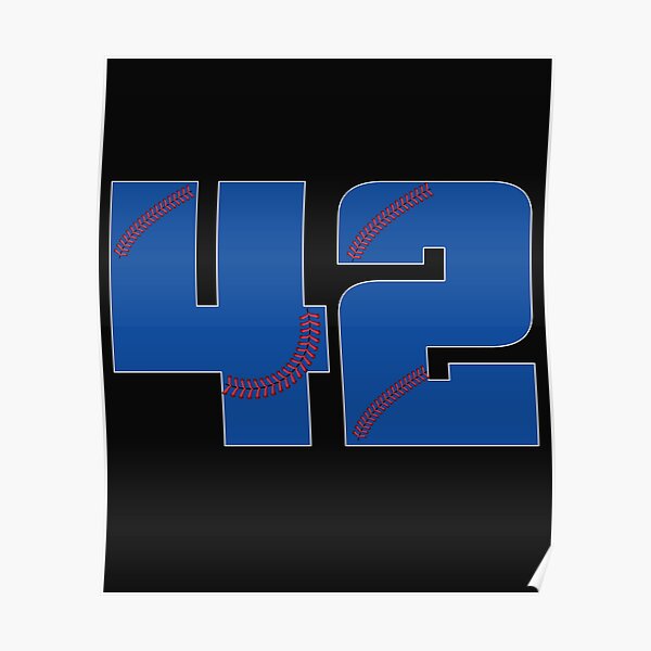 "Number #42 Forty Two Baseball Lucky Favorite Number" Poster by ...