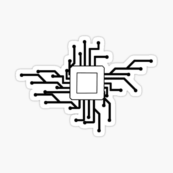 "cpu microcontroller and microprocessor" Sticker for Sale by ...
