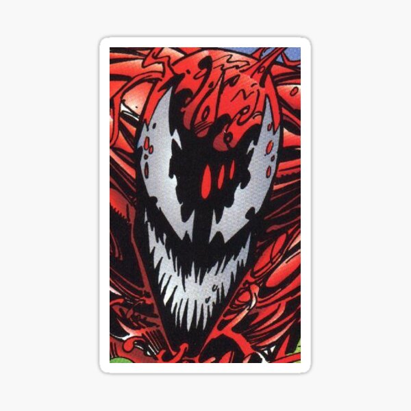 "Carnage" Sticker for Sale by Poppinscott | Redbubble