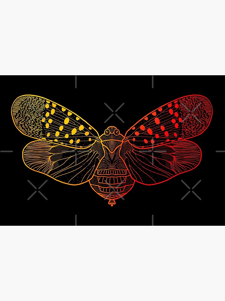 "Spotted Lanternfly" Poster for Sale by radiantdark | Redbubble