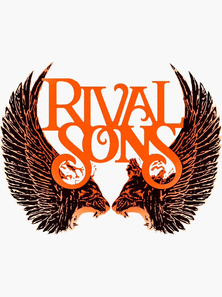 "Rival sons band rock metal best logo" Sticker by reddenj49 | Redbubble