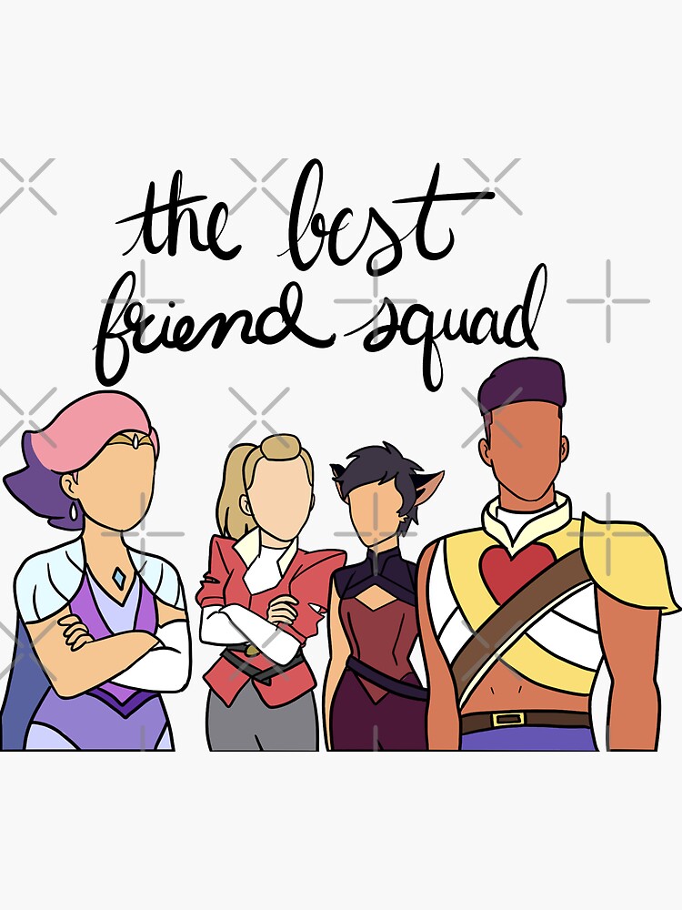 "The Best Friend Squad" Sticker by newjkrowling | Redbubble