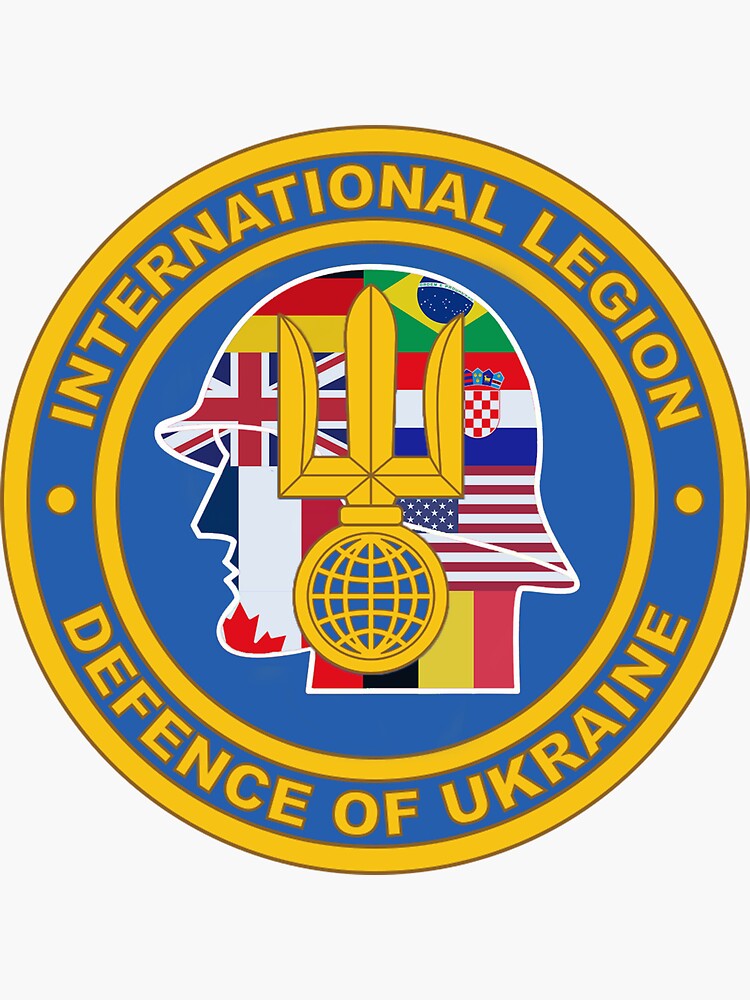 "International Legion of Ukraine" Sticker for Sale by jonathanswits ...