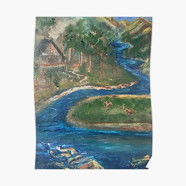 "Floating the payette" Poster for Sale by HappyDayPainter | Redbubble