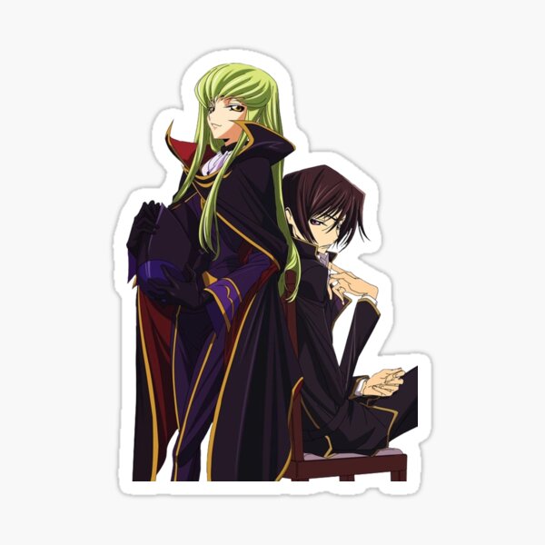 "Lelouch Lamperouge and C.C - Code Geass " Sticker by LittleDelta ...