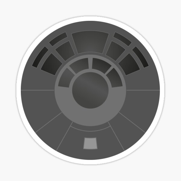 "Millennium Falcon cockpit" Sticker for Sale by platypusgraphic | Redbubble