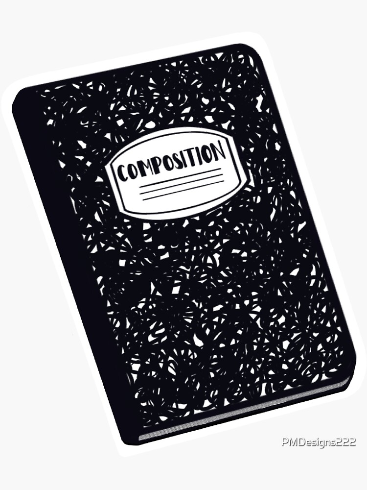 "Composition book" Sticker for Sale by PMDesigns222 | Redbubble