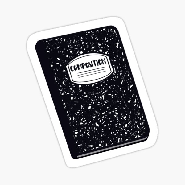 "Composition book" Sticker for Sale by PMDesigns222 | Redbubble