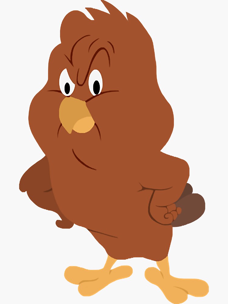 "Angry Chicken " Sticker by MrsSarahD1356 | Redbubble