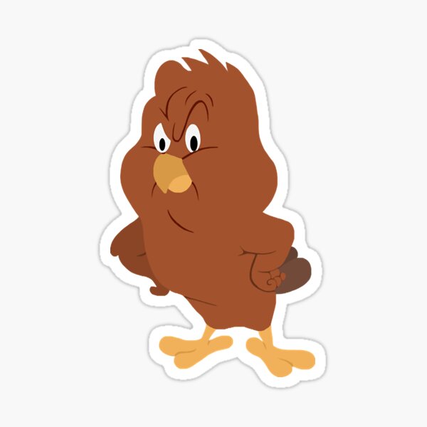 "Angry Chicken " Sticker by MrsSarahD1356 | Redbubble