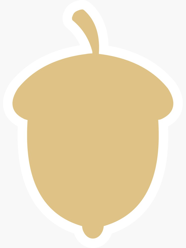 "Acorn" Sticker by ChibiCharacters | Redbubble