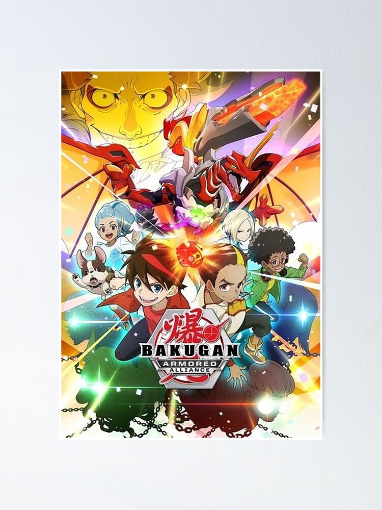 "bakugan armored" Poster for Sale by babibabi12 | Redbubble