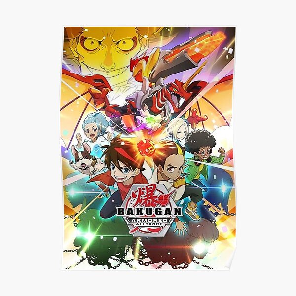 "bakugan armored" Poster for Sale by babibabi12 | Redbubble