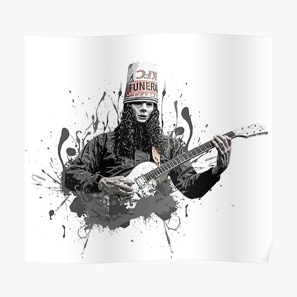 "Buckethead rock v1" Poster for Sale by SyahrulPopArt | Redbubble