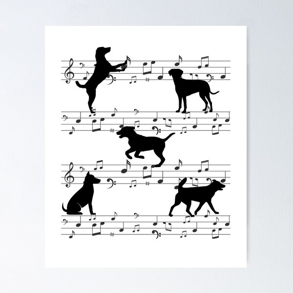 "Dogs Mischief On The Music Sheet For Dog Lovers And Music Lovers As A ...