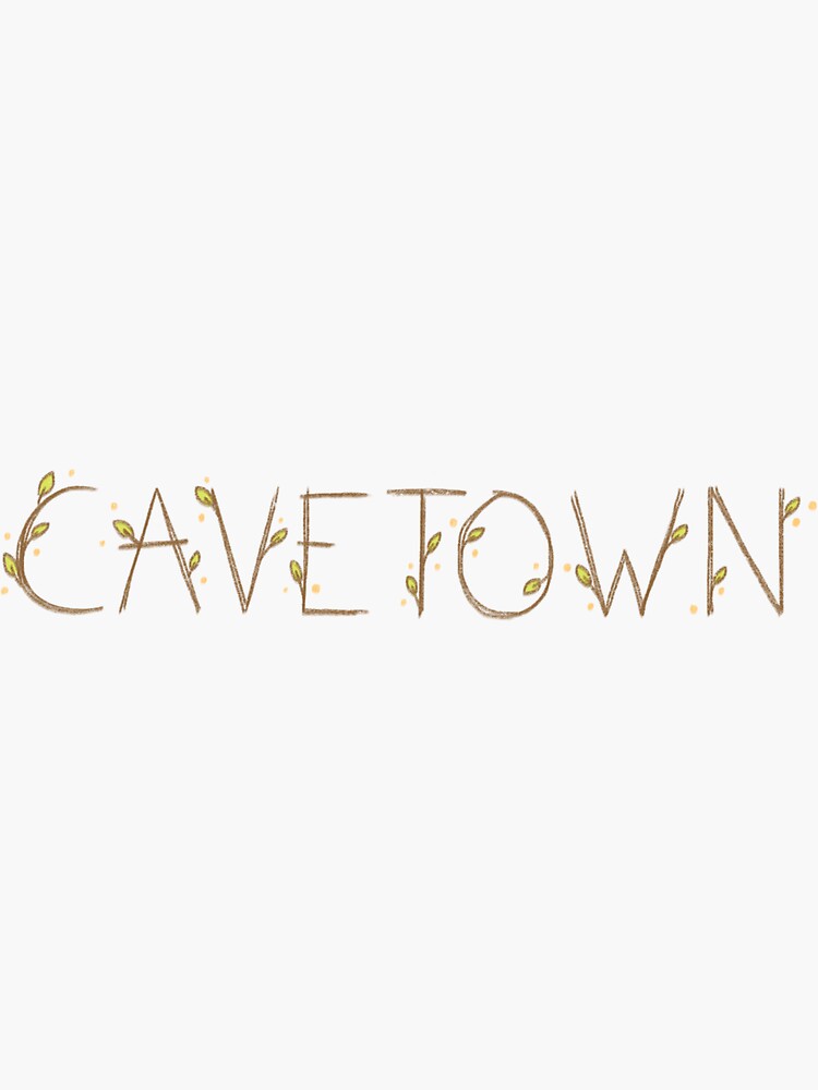 "cavetown fan made woodsy logo" Sticker by hollybee2003 | Redbubble