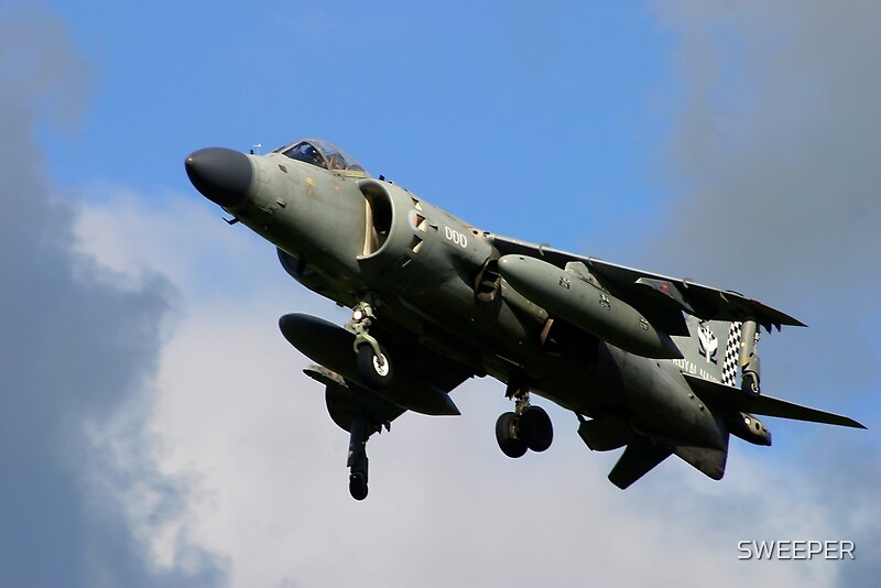 "Harrier Jump Jet " by SWEEPER | Redbubble