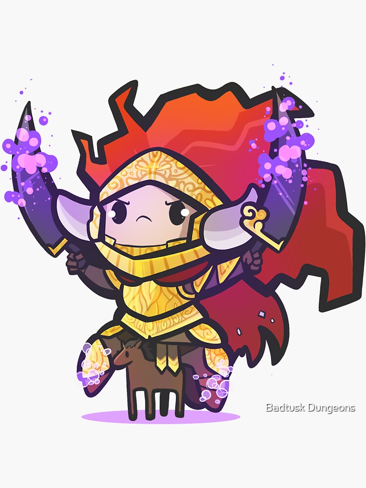 "Starscourge Radahn" Sticker for Sale by BadTusk | Redbubble