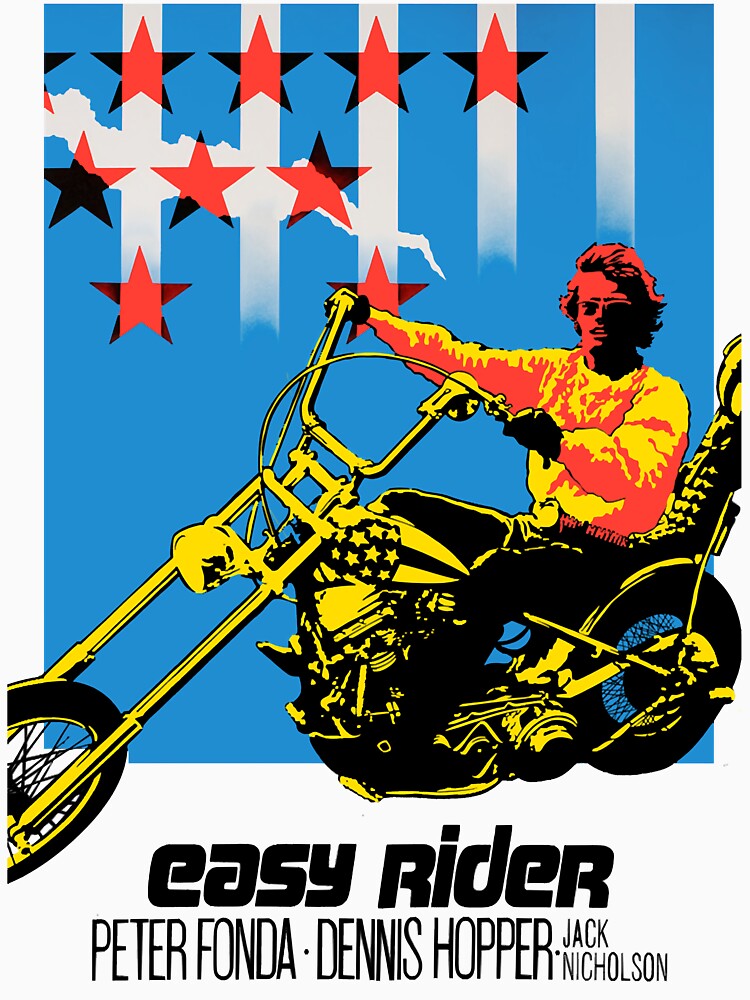 "Easy Rider Poster" T-shirt for Sale by Pilmviea29 | Redbubble | easy ...