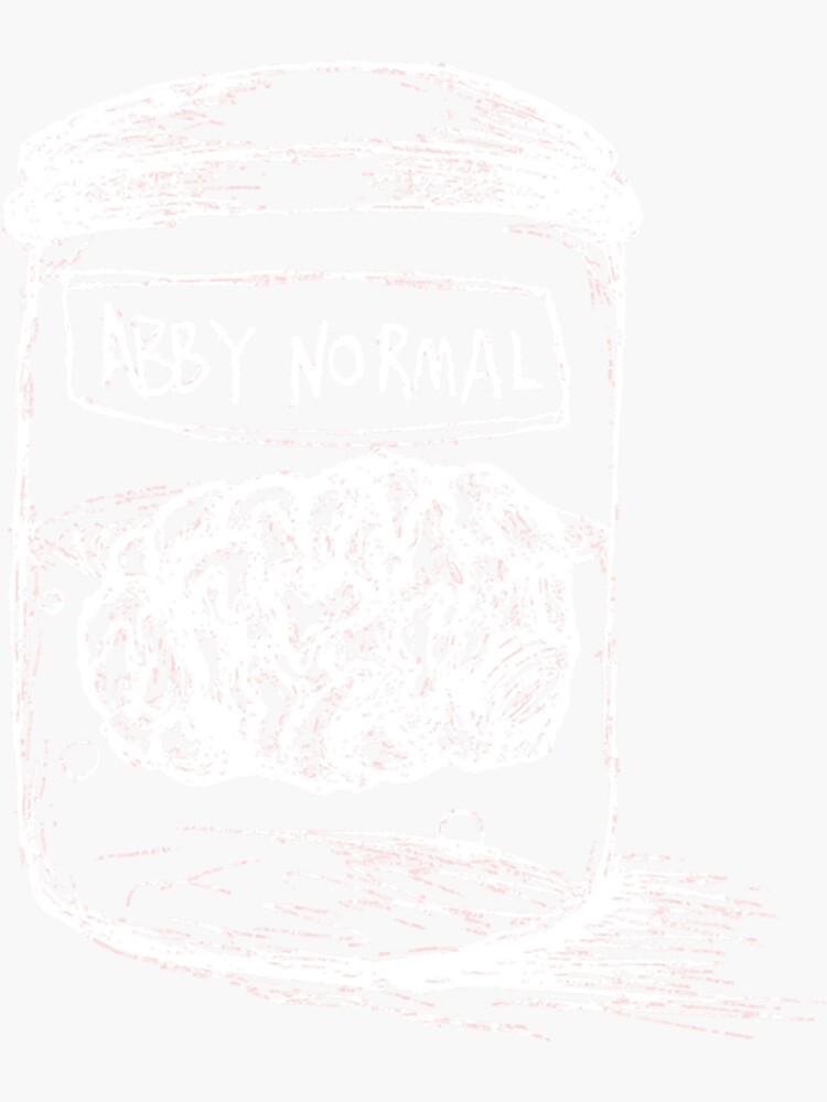 "abby normal" Sticker for Sale by Aliciaund | Redbubble