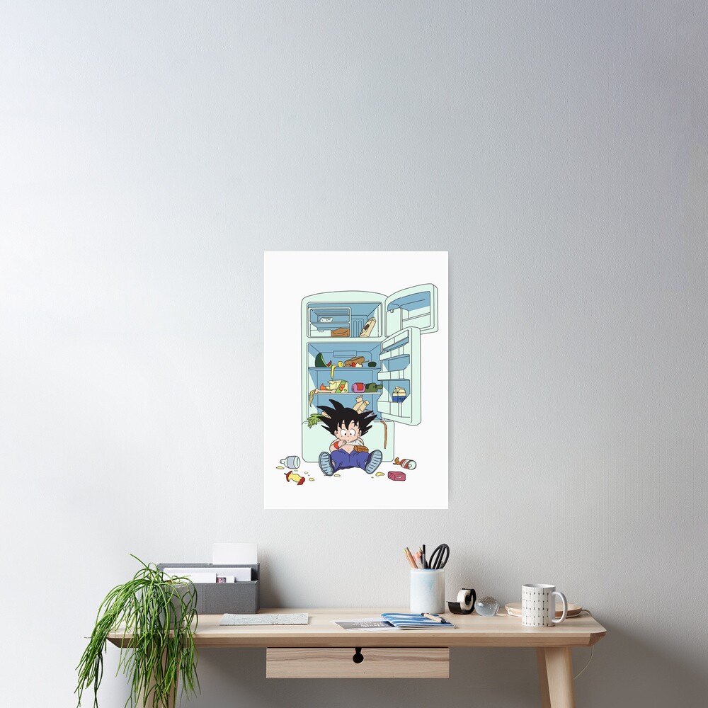 "Goku attack the fridge - Dragon Ball poster " Poster by morrisaprinsa ...