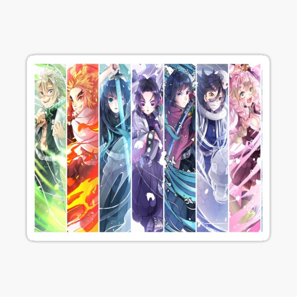 "Hashira!!!" Sticker by lion-pride | Redbubble