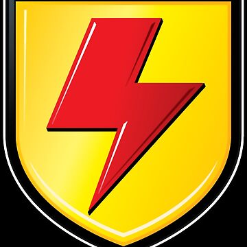 "Supa Strikas Shield" Sticker for Sale by OsoarnBoat | Redbubble