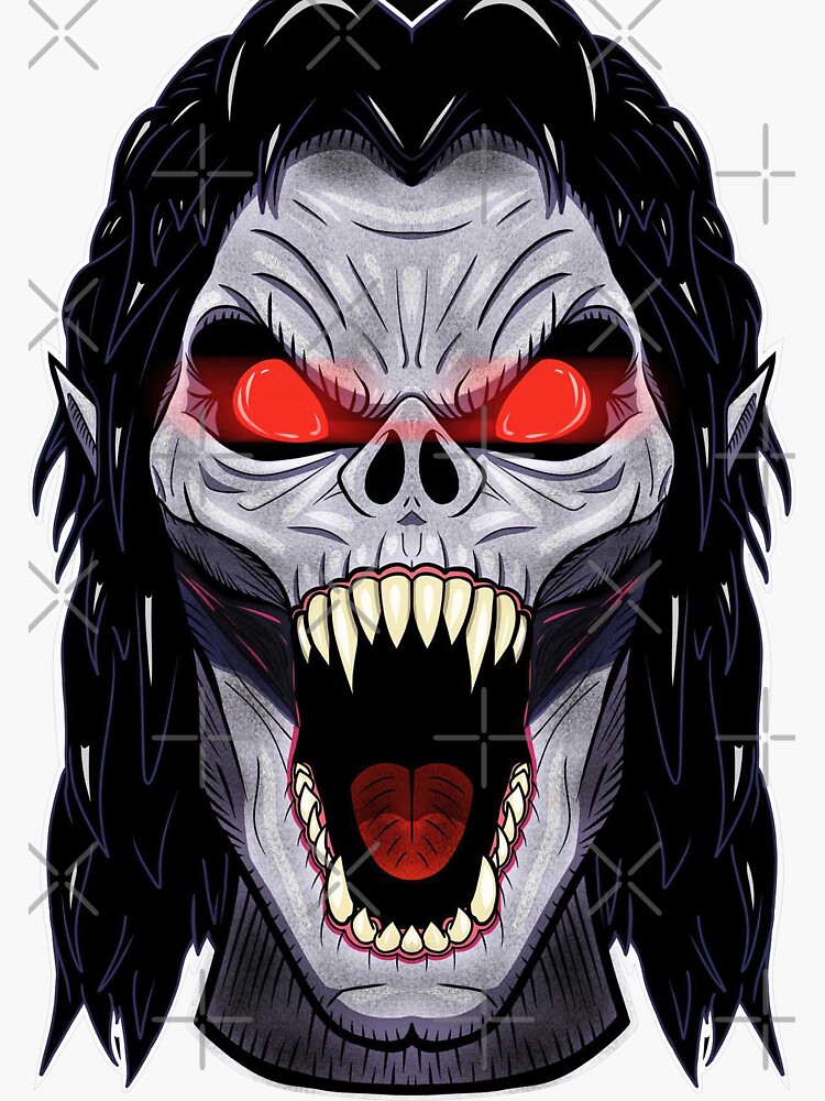 "Morbius Face" Sticker by Mariamurphree | Redbubble