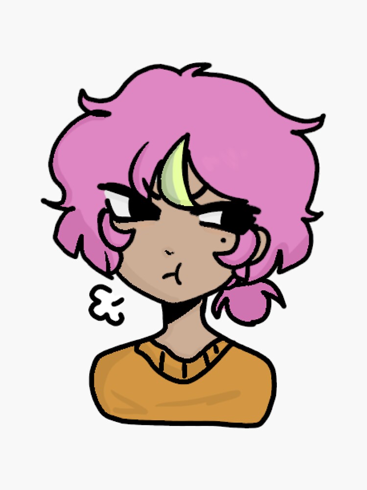 "Angry chibi girl " Sticker by Lisasrandomart | Redbubble