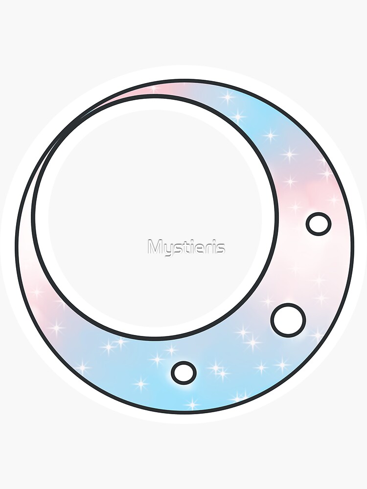 "Transgender Pride Moon Sticker" Sticker by Mystieris | Redbubble