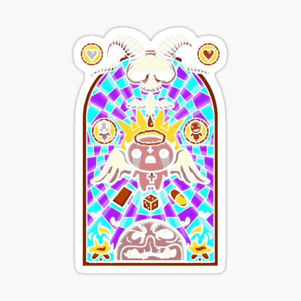 "The Binding Of Isaac" Sticker by MEDICALMARI | Redbubble