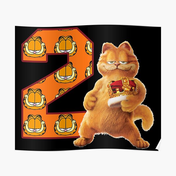 Póster «Niño y niña Garfield Número 2 Cumpleaños» de LeeLeeMusicArt ...