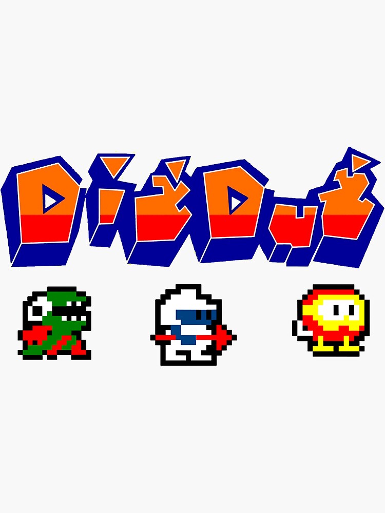 "Dig Dug Classic" Sticker by AustinHarkins | Redbubble