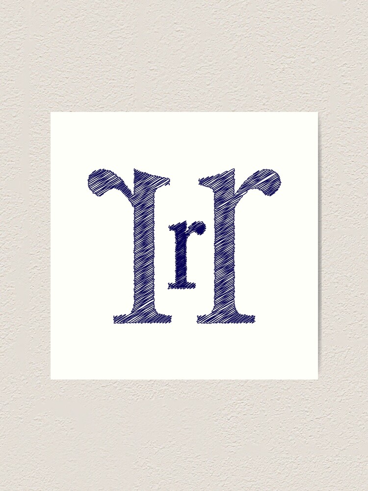 "text symbol and initial style trendy letter and fun with blue color ...