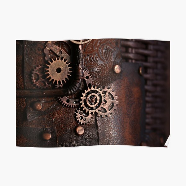 "Steampunk-Gang-Kunst | Steampunk-Zahnräder und Leder" Poster von ...