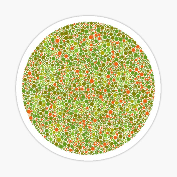 "Color Blind People Rule! - Color Deficiency Test" Sticker by JoyceDina ...