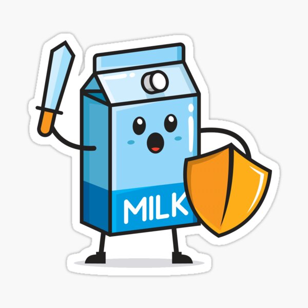 "Milk Fight" Sticker by Saifelesam | Redbubble